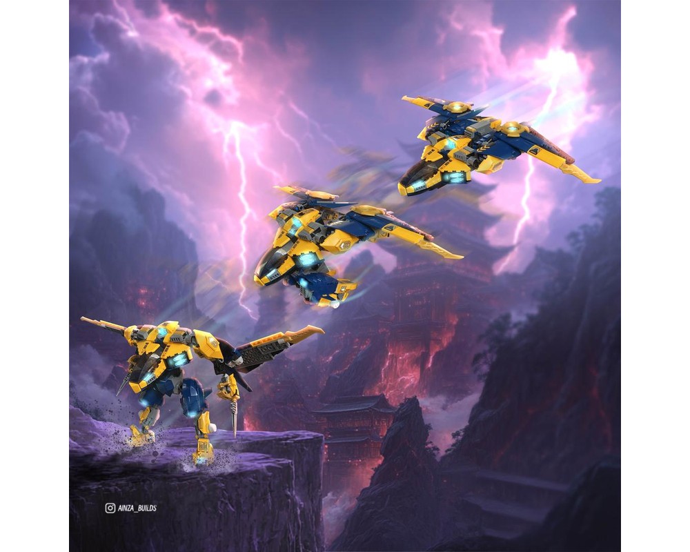 LEGO MOC Arin's Jet Mech by AinzaBuilds | Rebrickable - Build with LEGO