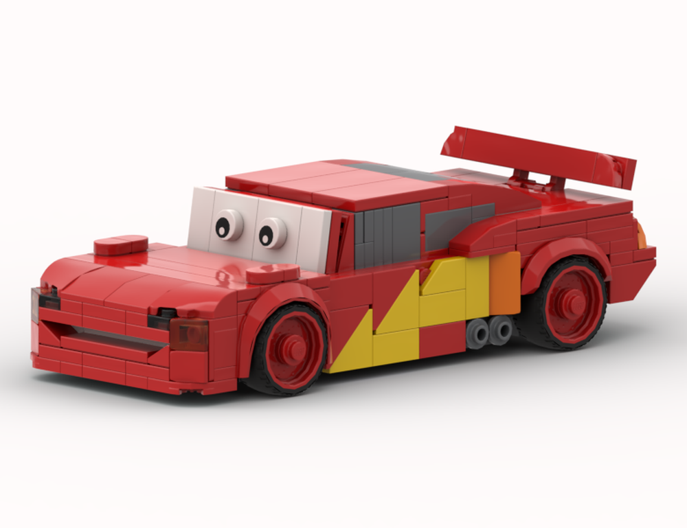 LEGO MOC Lightning McQueen by JW_Buildsnz | Rebrickable - Build with LEGO