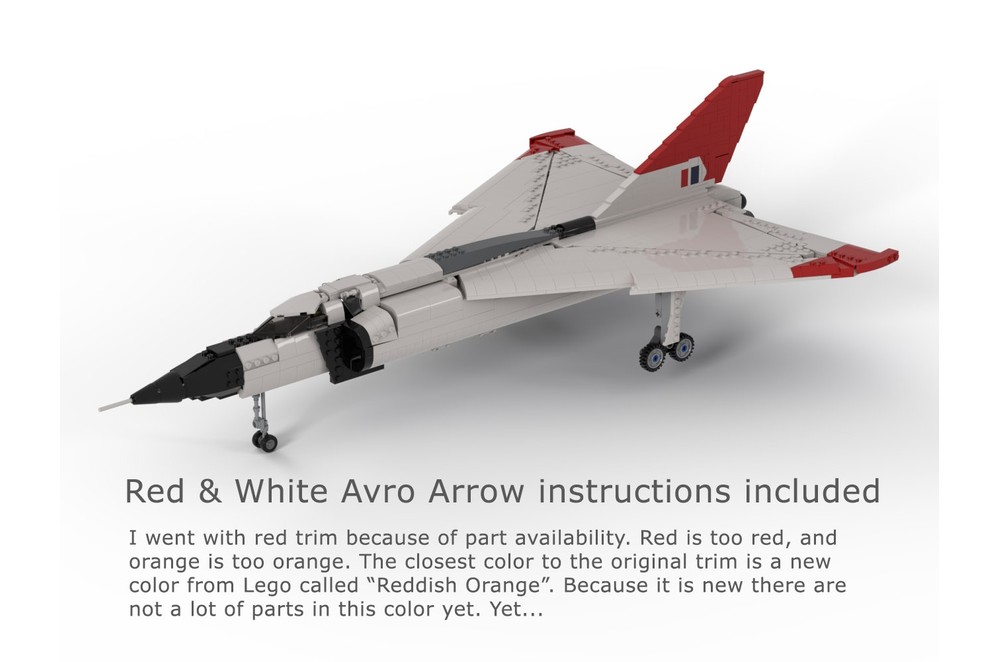 LEGO MOC Avro Arrow CF-105 by Paulmanaitor | Rebrickable - Build with LEGO