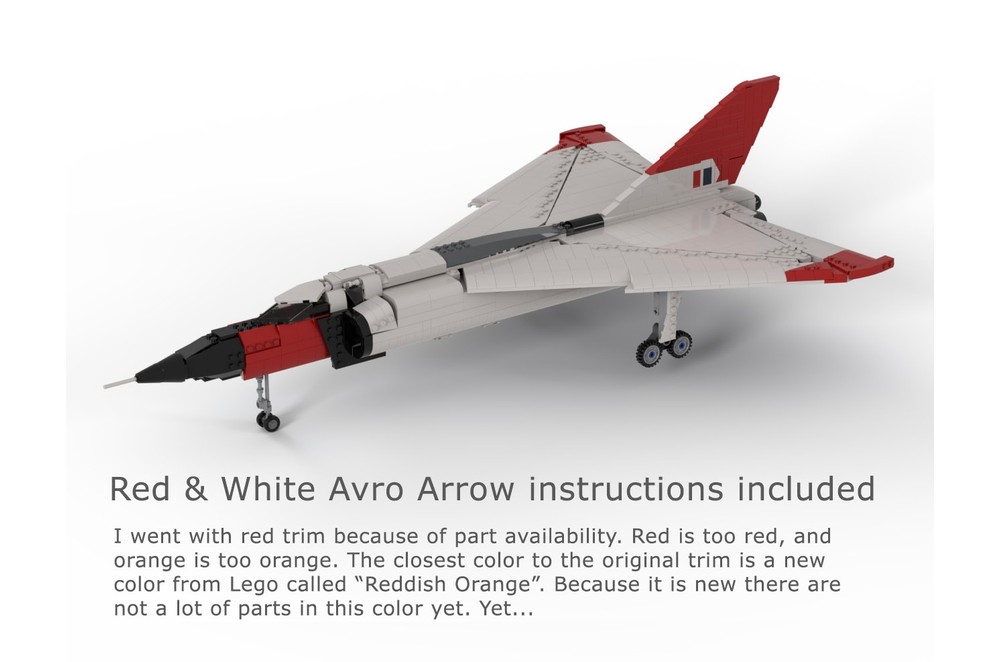 LEGO MOC-222878 Avro Arrow CF-105 by Paulmanaitor | Rebrickable - Build ...