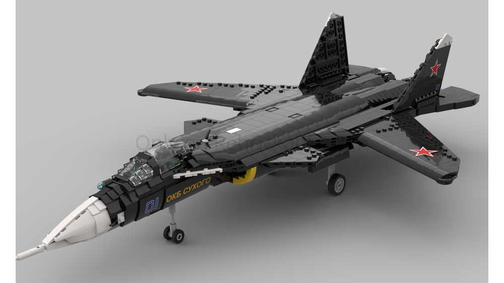 LEGO MOC 1:35 Scale Su-47 Berkut by HandSolo99 | Rebrickable - Build ...
