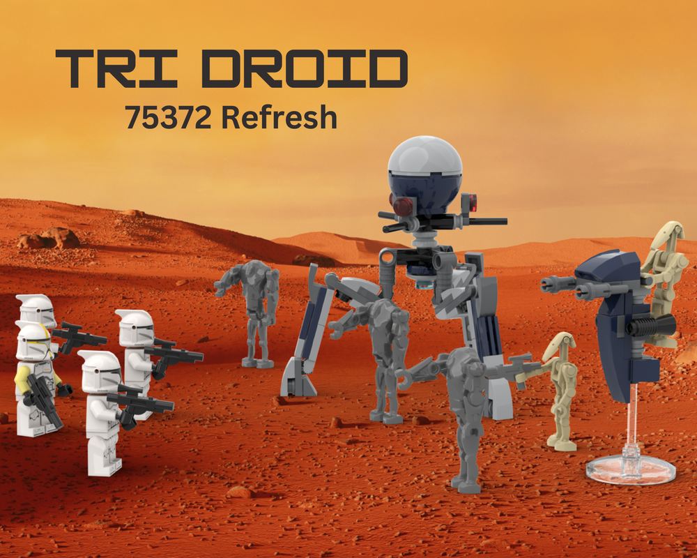 LEGO MOC Tri Droid 75372 Refresh by Recmix studios | Rebrickable ...