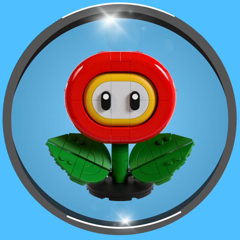 LEGO MOC Fire Flower by KraftyKoopa | Rebrickable - Build with LEGO