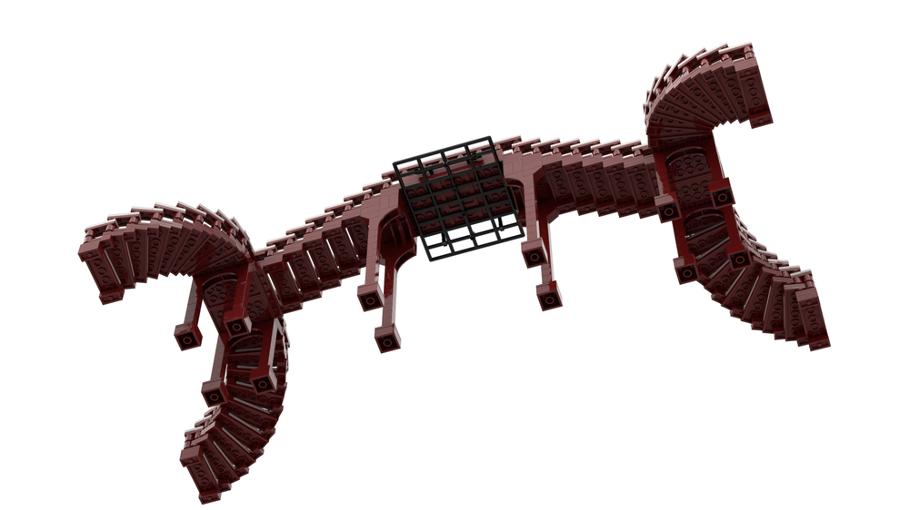 LEGO MOC Pedestrian Railway Footbridge - MOC by Mimi68 | Rebrickable ...