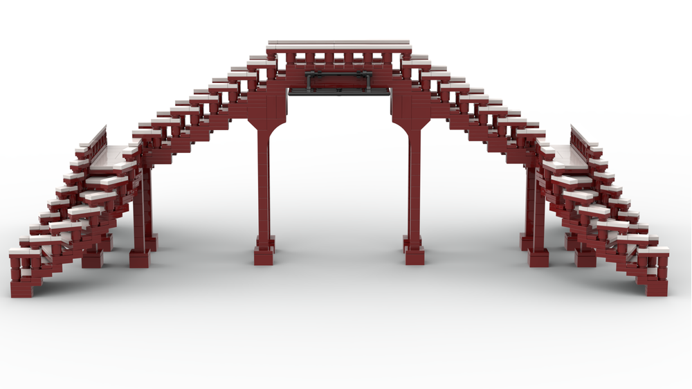 LEGO MOC Pedestrian Railway Footbridge - MOC by Mimi68 | Rebrickable ...