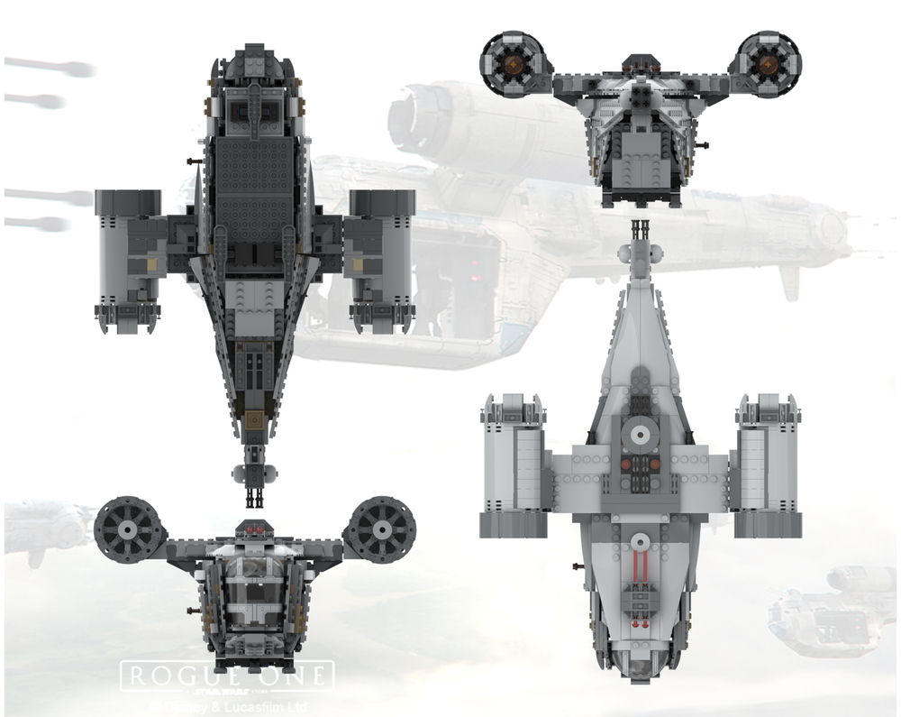 LEGO MOC-222973 Rebel Dropship U Wing Rogue One Concept Art – Alt 75292 ...