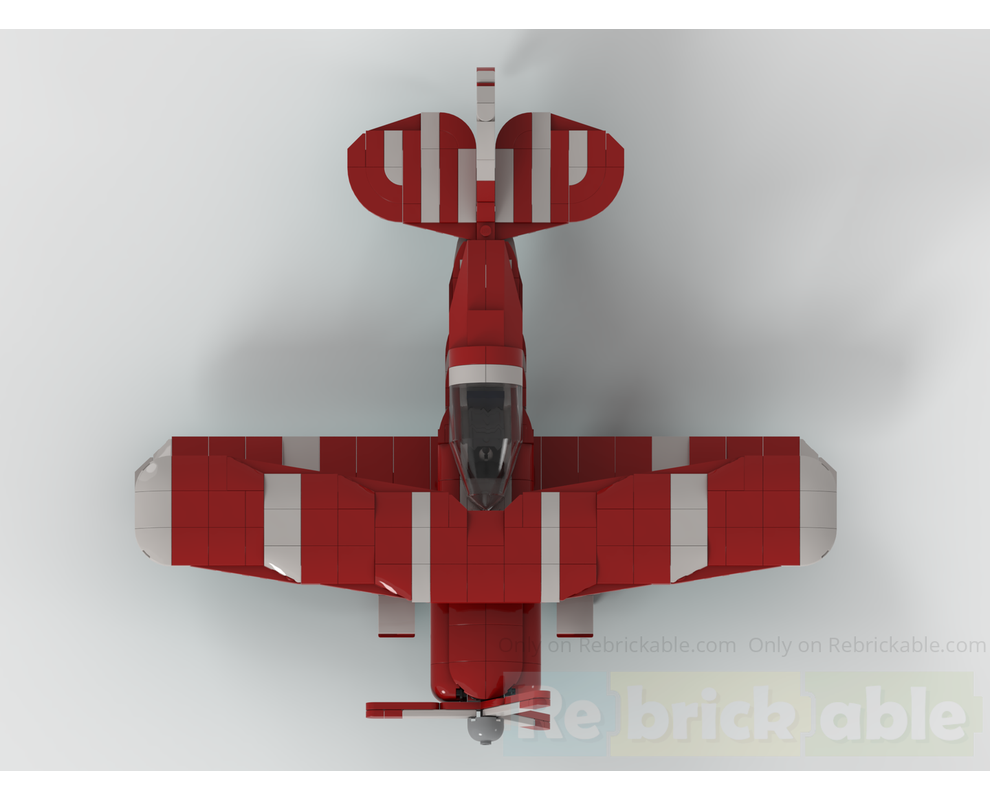 LEGO MOC Pitts special S2B (Red & White) by Frinke | Rebrickable ...