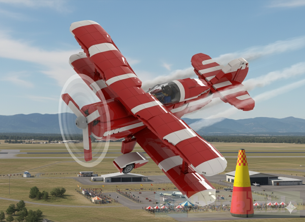 LEGO MOC-222976 Pitts special S2B (Red & White) by Frinke | Rebrickable ...