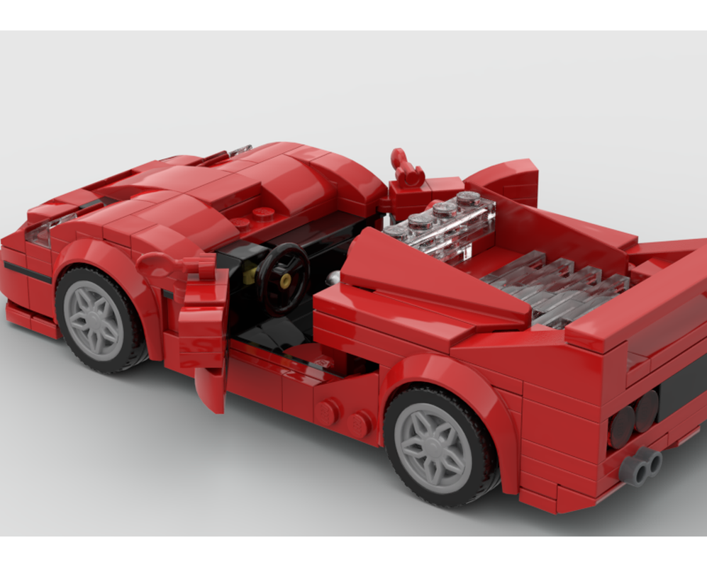 LEGO MOC 1995 prancing horse F50 by IlikeferrariF50 | Rebrickable ...