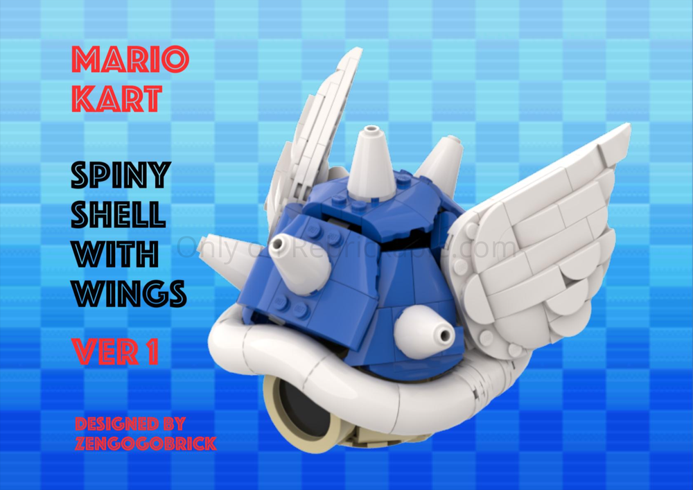 LEGO MOC 40787 Mario Kart – Spiny Shell with Wings by zengogobrick ...