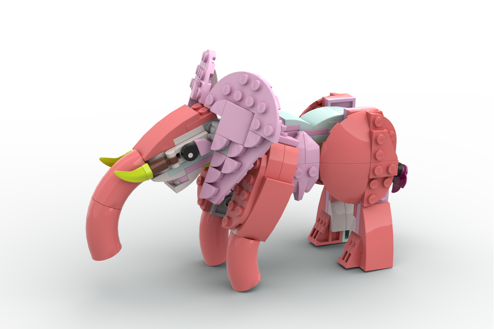 LEGO MOC 31170 Pink Elephant by Nequmodiva | Rebrickable - Build with LEGO