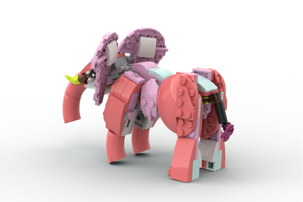 LEGO MOC 31170 Pink Elephant by Nequmodiva | Rebrickable - Build with LEGO