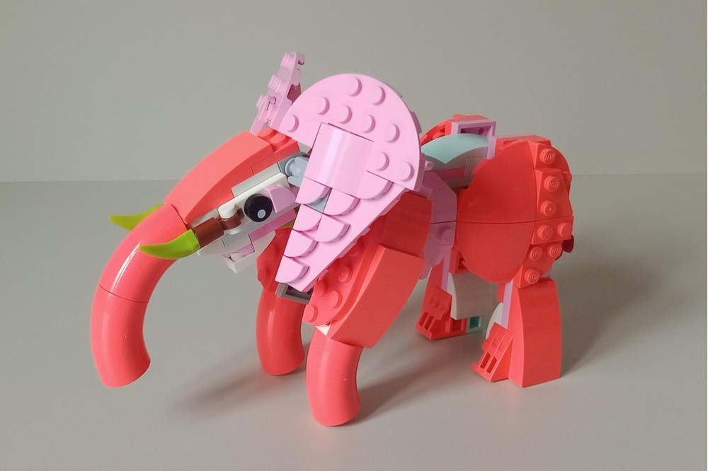 LEGO MOC 31170 Pink Elephant by Nequmodiva | Rebrickable - Build with LEGO