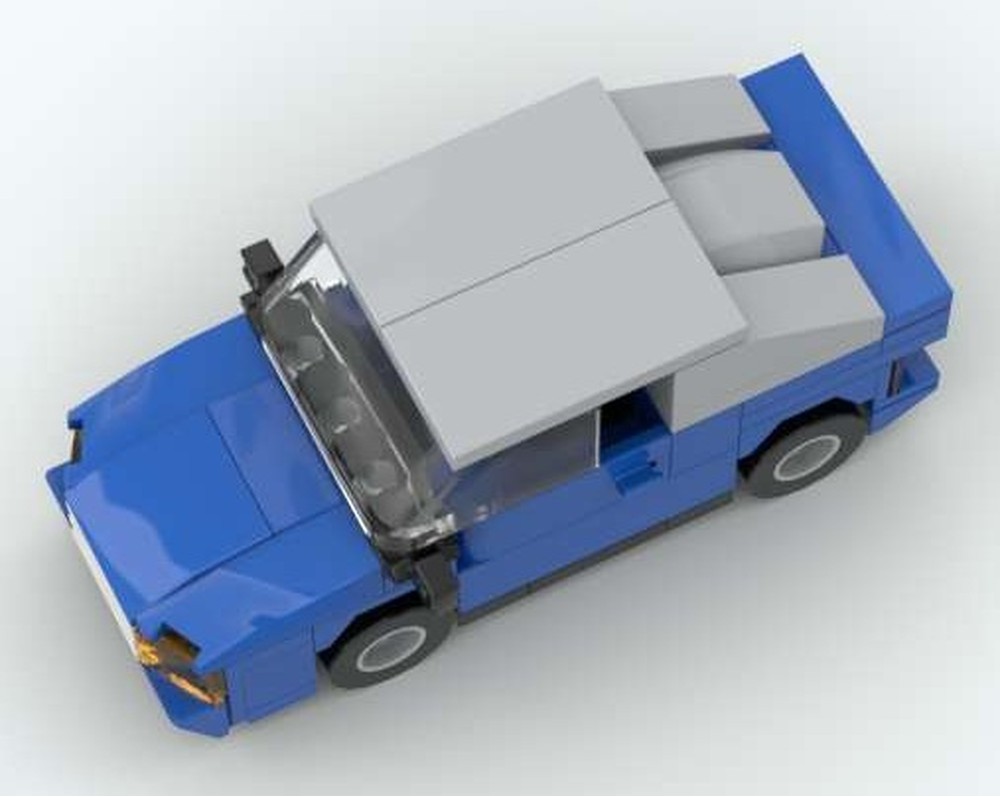 LEGO MOC Blue Car (MOC) by WAI Bricks | Rebrickable - Build with LEGO