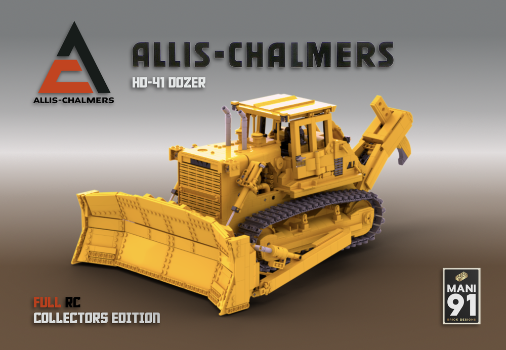 LEGO MOC ALLIS CHALMERS HD-41 RC-Bulldozer by Mani91 | Rebrickable ...