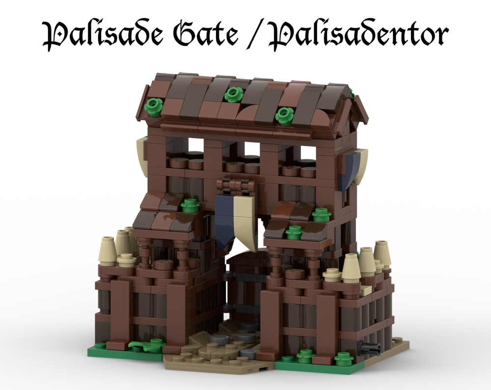LEGO MOC Palisade Gate - Courtyard Expansion for Mini Blaustein Castle ...