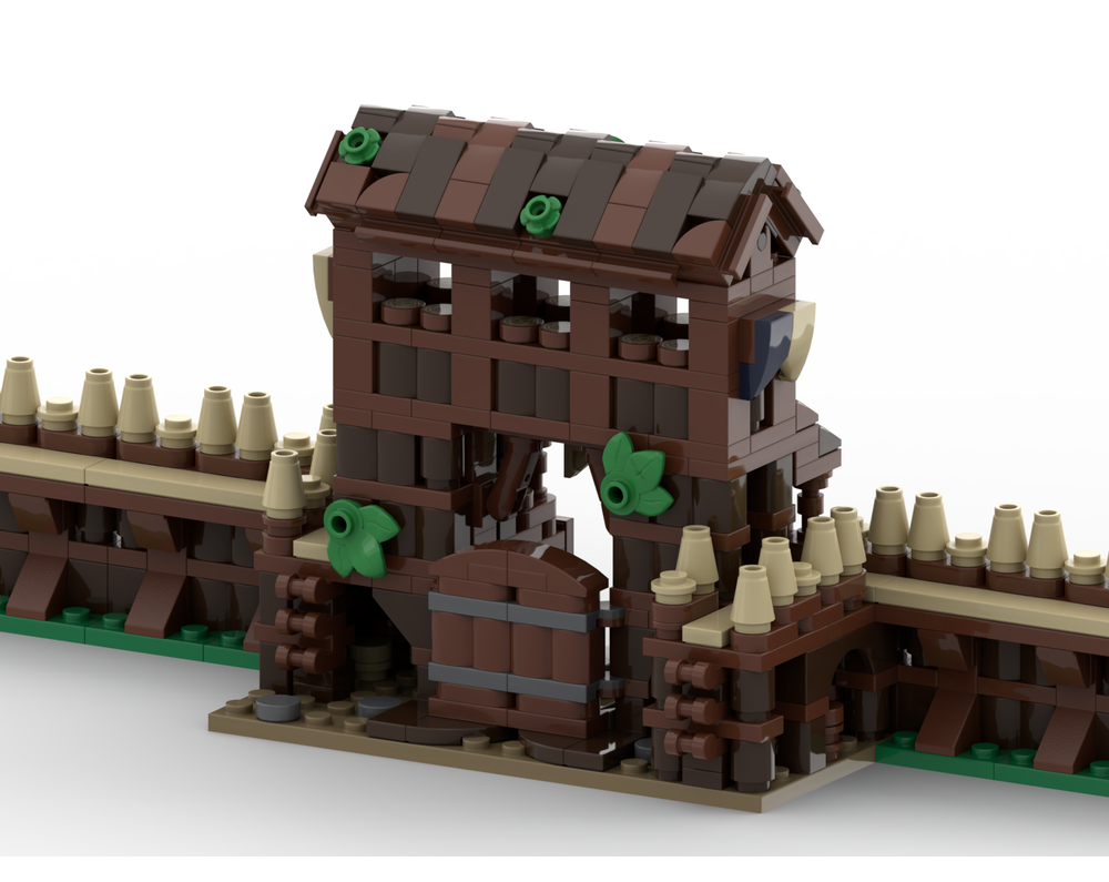 LEGO MOC-223085 Palisade Gate - Courtyard Expansion for Mini Blaustein ...