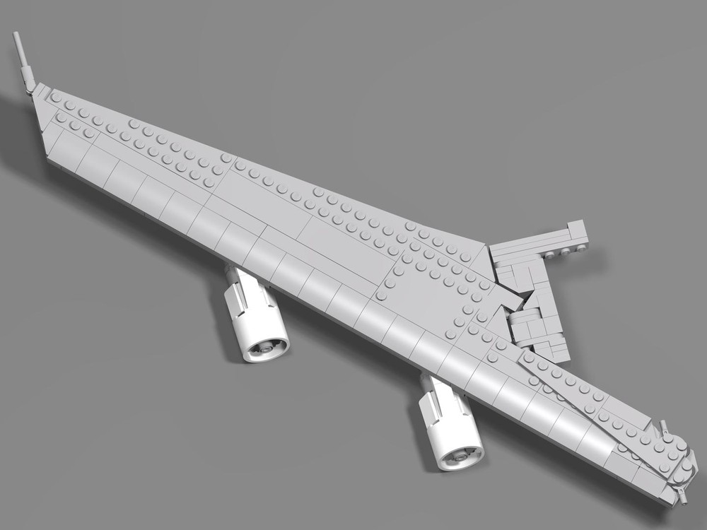 LEGO MOC-223098 Wing and engine mod for 747 SCA from set 10360 by @ndy ...