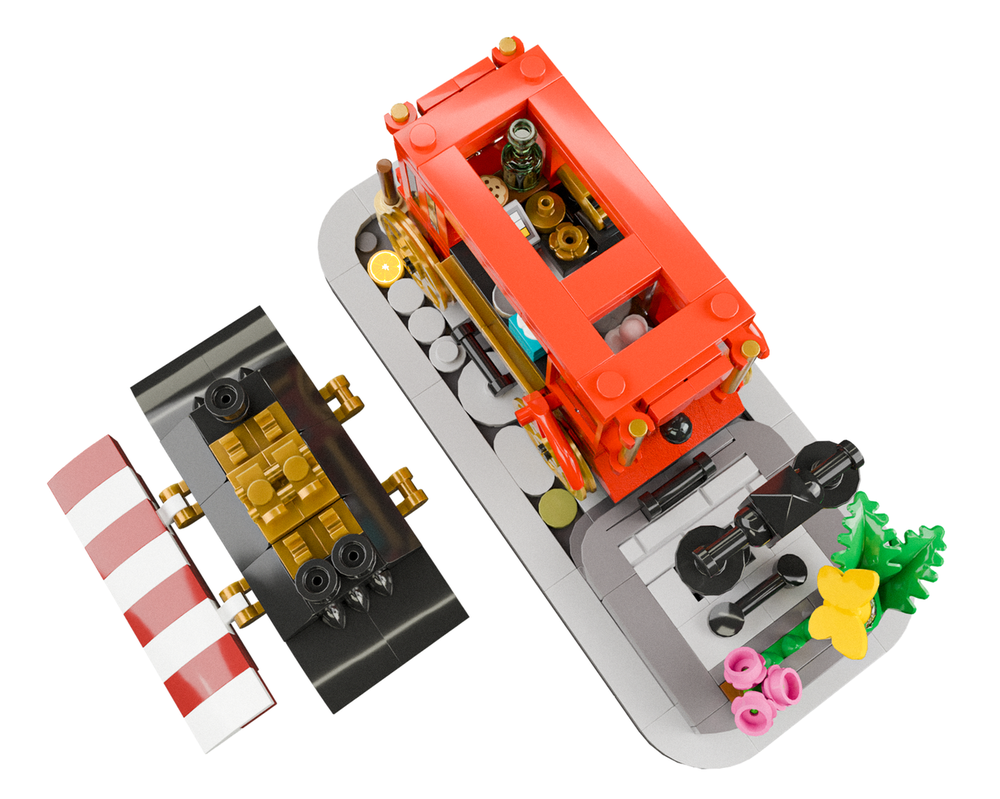 LEGO MOC Mini Popcorn Wagon by Jagamax | Rebrickable - Build with LEGO