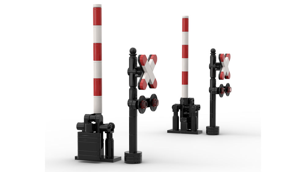 LEGO MOC Railroad Crossing Barriers - Barrières de passage à niveau ...