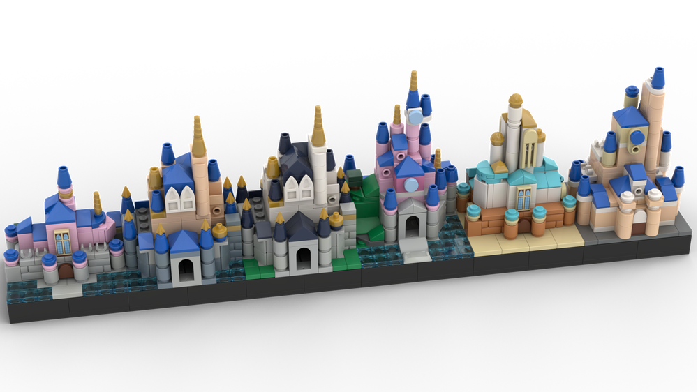 LEGO MOC Dísney Castle Skyline by Andretect | Rebrickable - Build with LEGO