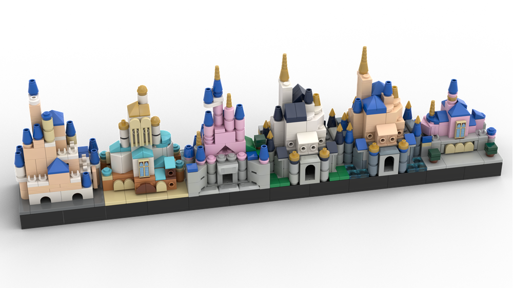 LEGO MOC Dísney Castle Skyline by Andretect | Rebrickable - Build with LEGO