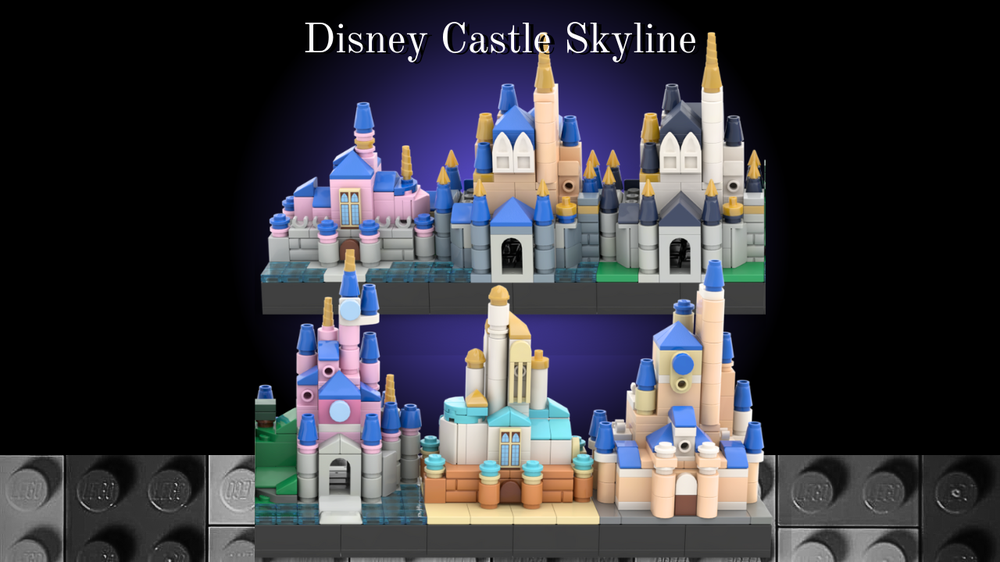 LEGO MOC Dísney Castle Skyline by Andretect | Rebrickable - Build with LEGO