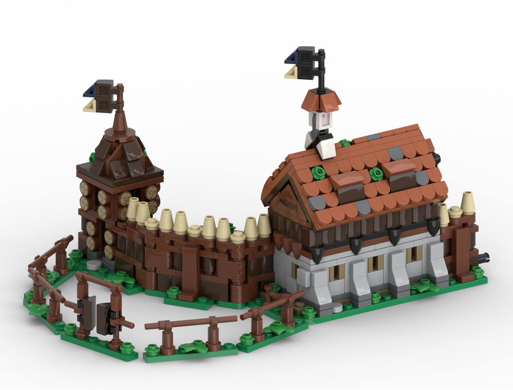 LEGO MOC Stables - Courtyard Expansion for Mini Blaustein Castle by ...