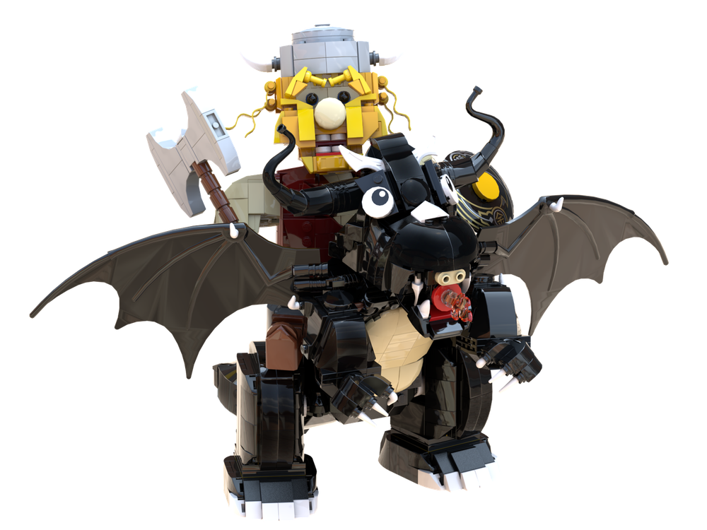 LEGO MOC THE VIKING AND HIS MOUNT by Dbricks238 | Rebrickable - Build ...