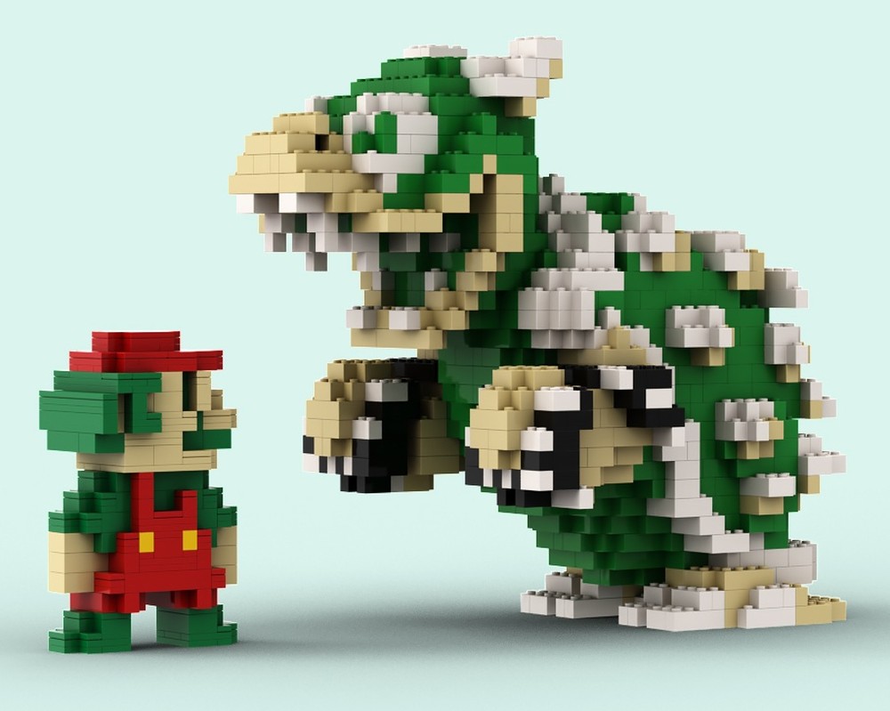 LEGO MOC Mario and Bowser by xiaowang | Rebrickable - Build with LEGO