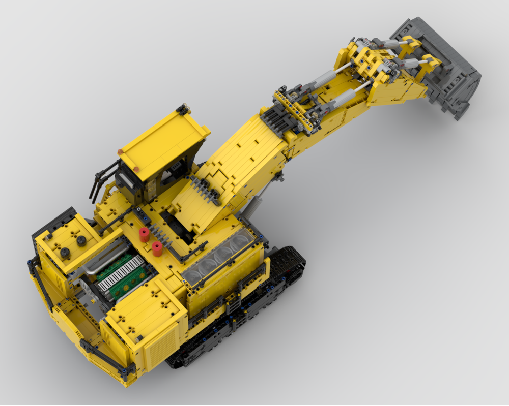 LEGO MOC Caterpillar 6020b backhoe mining excavator by xiaohutushen ...