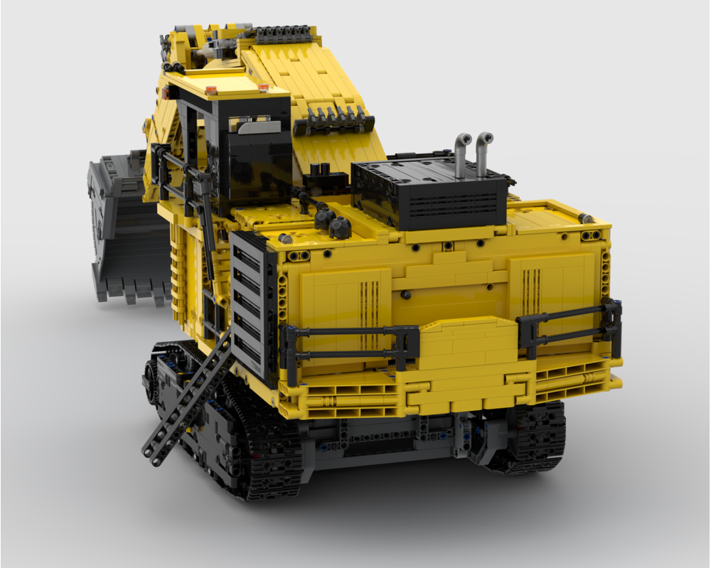 LEGO MOC Caterpillar 6020b backhoe mining excavator by xiaohutushen ...