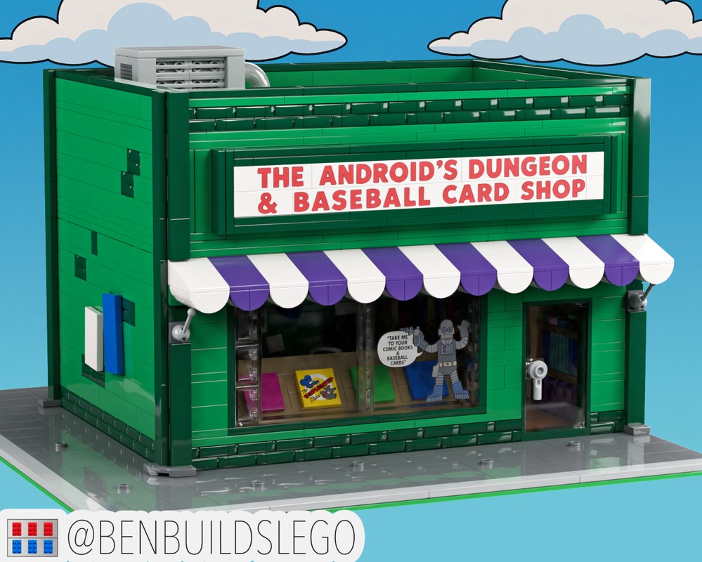 LEGO MOC Modular The Android's Dungeon & Baseball Card Shop (The ...