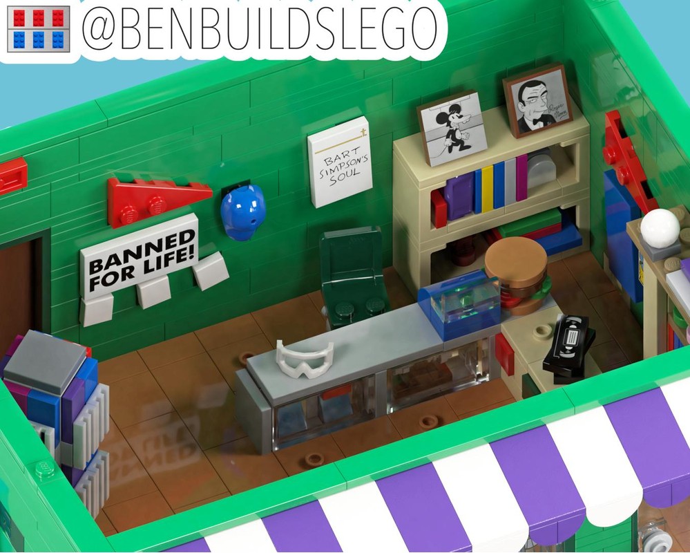 LEGO MOC-223229 Modular The Android's Dungeon & Baseball Card Shop (The ...