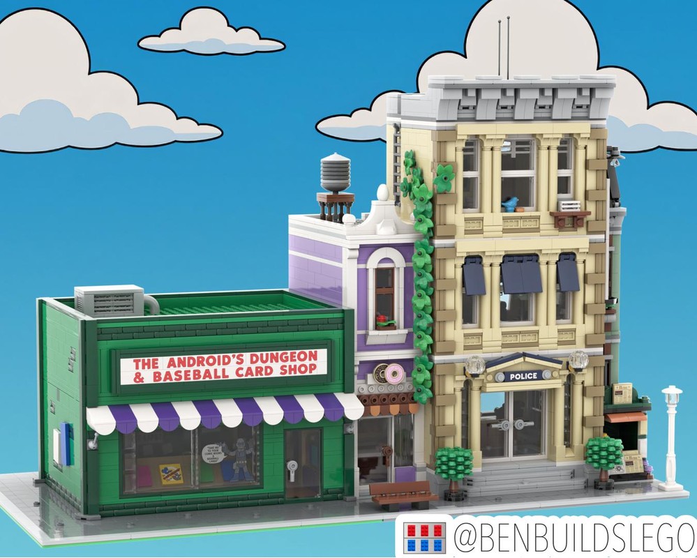 LEGO MOC-223229 Modular The Android's Dungeon & Baseball Card Shop (The ...