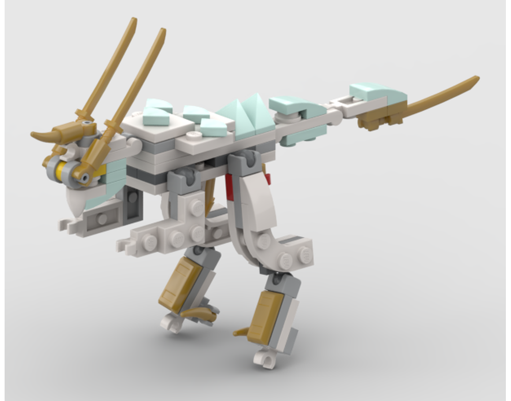 LEGO MOC White Raptor by pizzabonez | Rebrickable - Build with LEGO