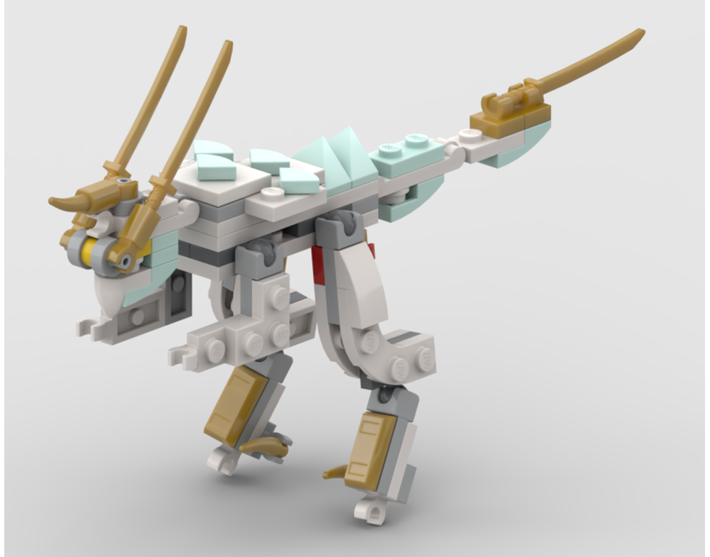 LEGO MOC White Raptor by pizzabonez | Rebrickable - Build with LEGO