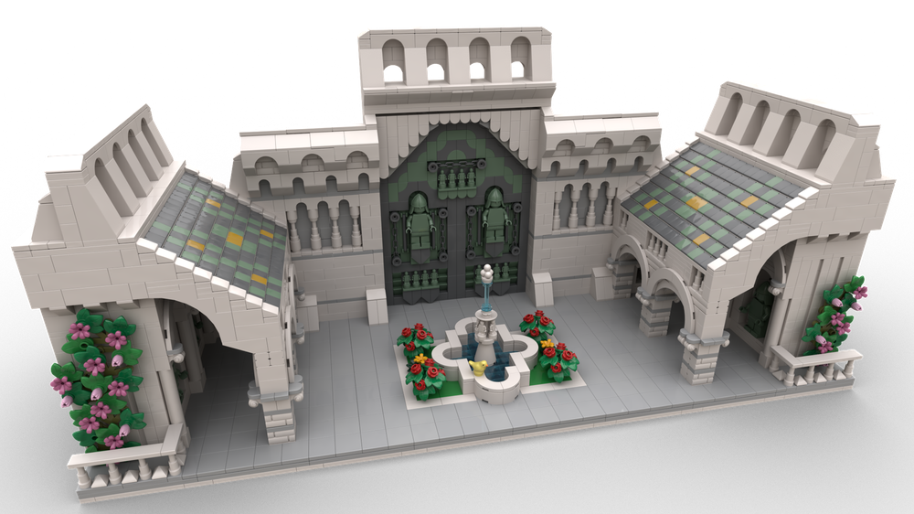 LEGO MOC Gondor Palace Courtyard by not.tarikrojano | Rebrickable ...