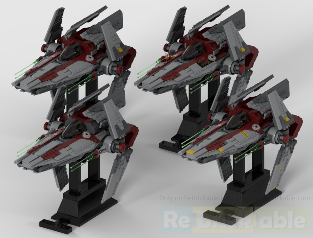 LEGO MOC Alpha-3 Nimbus-Class V-Wing Starfighter: Galactic Republic ...