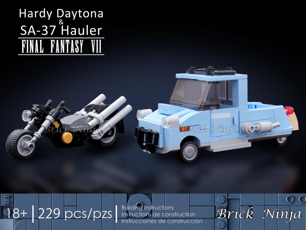 LEGO MOC-223260 Final Fantasy VII Hardy Daytona and Shinra SA-37 Hauler ...