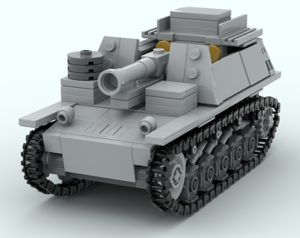 LEGO MOC-223267 15 cm sIG 33 B Sfl WW2 German tank by Lego Tanker ...