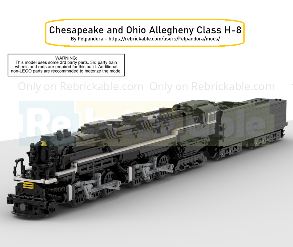 LEGO MOC Chesapeake and Ohio Allegheny Class H-8 by Felpandora ...