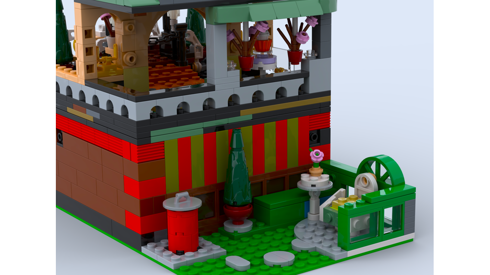 LEGO MOC-223286 French Cafe - Modular with Extendable roof | 10362 ...