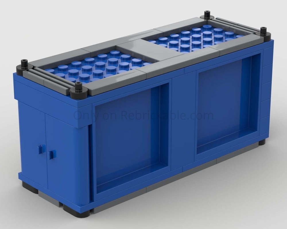 LEGO MOC-223304 Blue Fridge Container by wolfmanone | Rebrickable ...