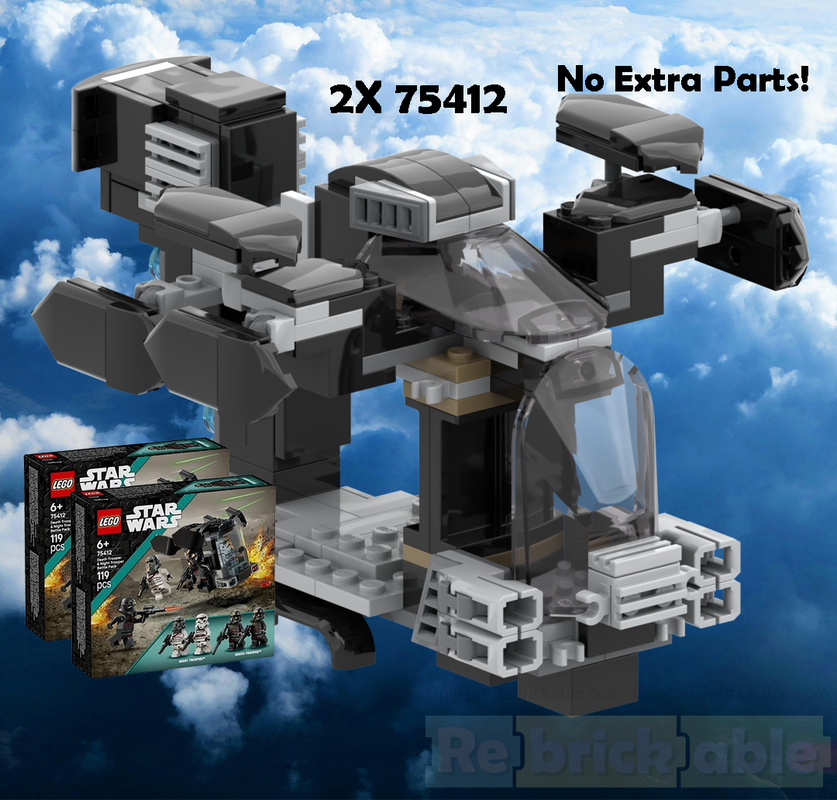 LEGO MOC 2X 75412 dropship by LucSoleBricks | Rebrickable - Build with LEGO