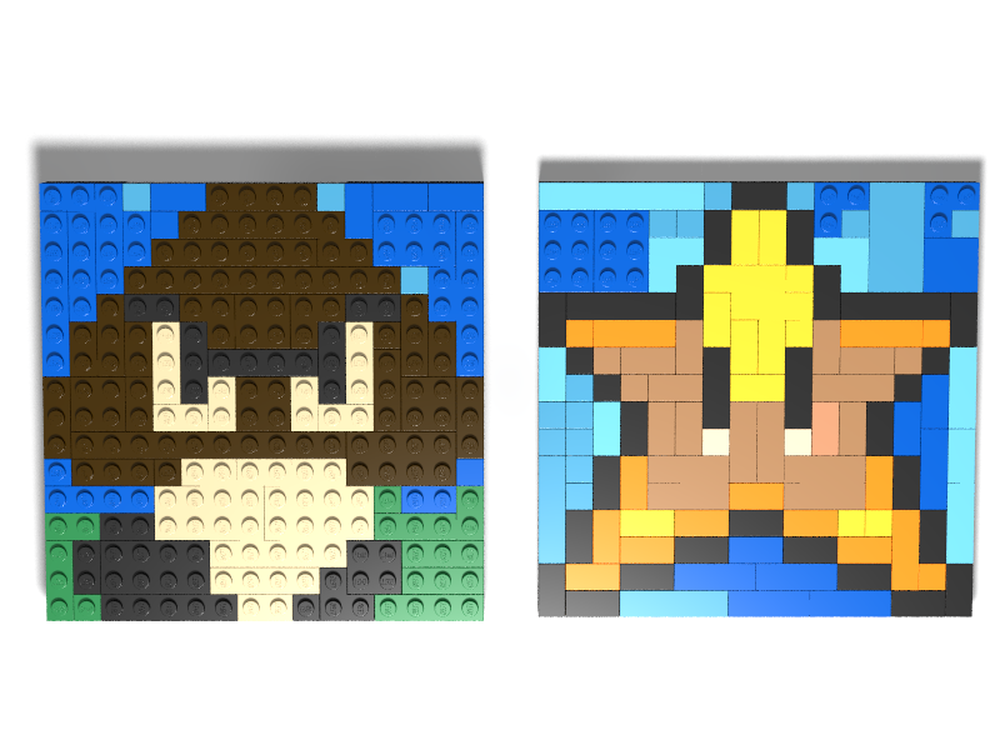 LEGO MOC-223324 Mario art by howtolego | Rebrickable - Build with LEGO