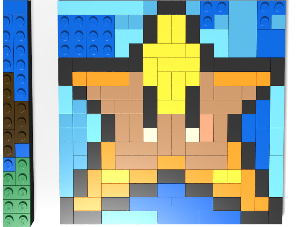LEGO MOC Mario art by howtolego | Rebrickable - Build with LEGO