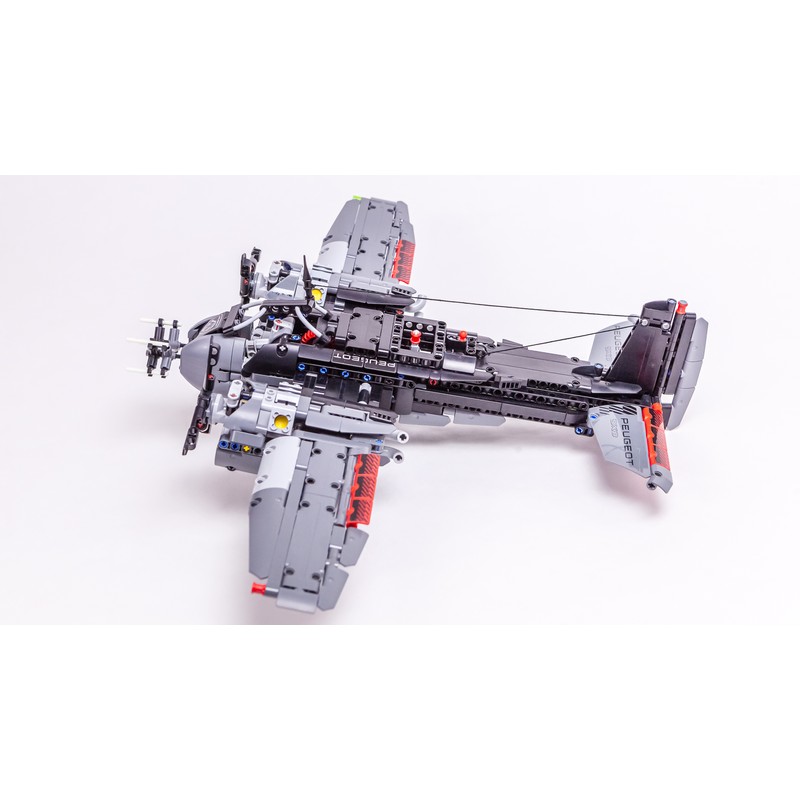 LEGO MOC Twin-Engine Multirole Combat Airplane (42156 Peugeot 9X8 Le ...