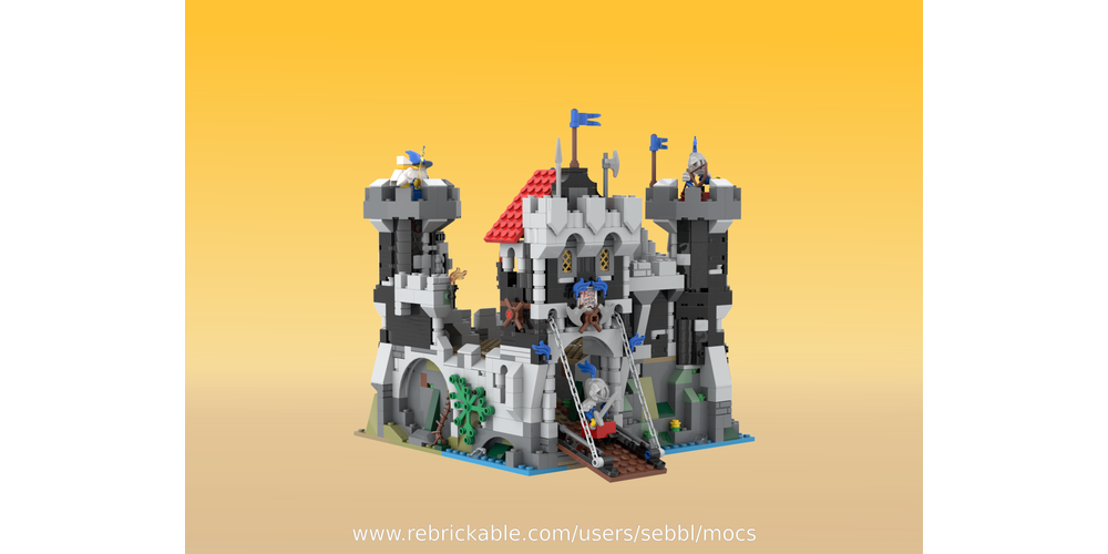 LEGO MOC Complete Black Knight's Castle + Guarded Inn by sebbl ...