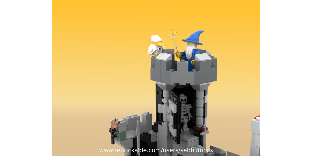 LEGO MOC Complete Black Knight's Castle + Guarded Inn by sebbl ...